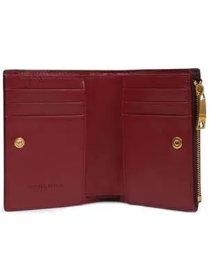 Bottega Veneta Bi-fold Wallet With Zipper Small