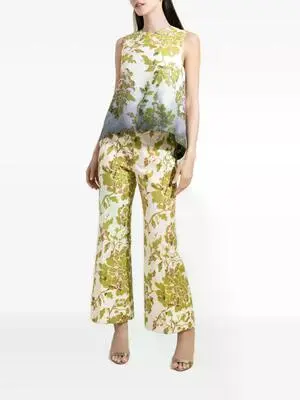 La DoubleJ Sleeveless Floral Print Top - Neutrals