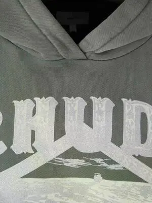 Rhude Logo Print Pouch-pocket Hoodie