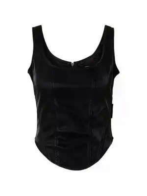 Off-White Zip-up Corset Top