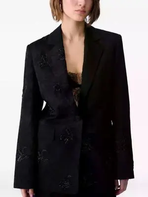 Liu Jo Jewel Embroidered Viscose Jacquard Blazer