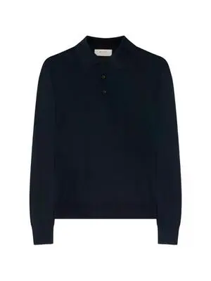 RETORI Knitted Long-sleeve Polo Shirt