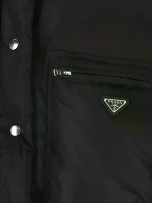 Prada Re-nylon Logo Plaque Jacket