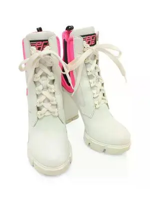 Prada Logo-patch Ankle Boots