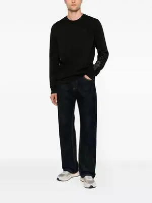 Moncler Logo-patch Long-sleeve T-shirt - Black
