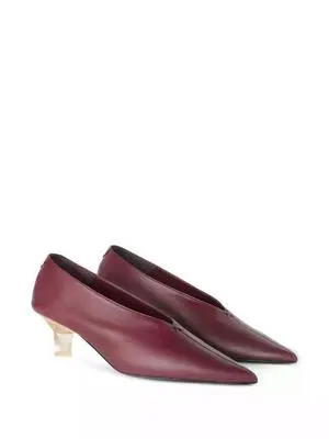 RETORI Ballet Plex Leather Heeled Pumps