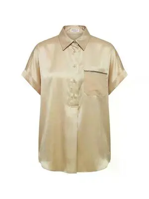 Brunello Cucinelli Short Sleeve Blouses