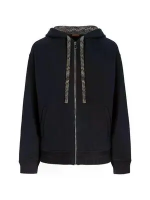 Missoni Zigzag-trim Zip-up Hoodie
