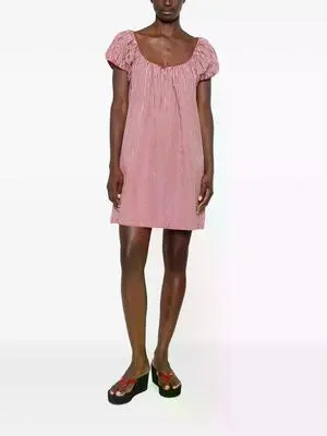 DÔEN Julia Gingham Print Mini Dress