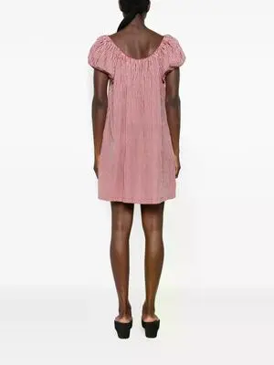 DÔEN Julia Gingham Print Mini Dress