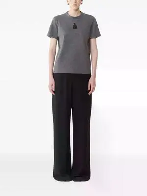 LANVIN Embroidered Mother And Child Logo T-shirt