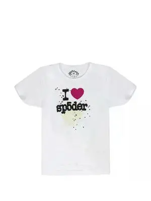 SP5DER Graphic Print T-shirt - White