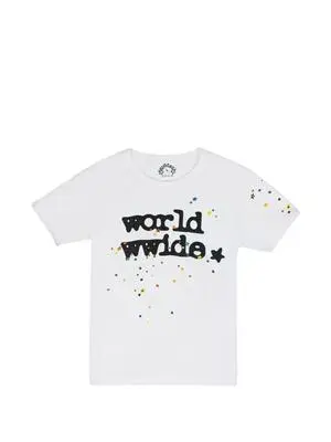 SP5DER Star Print Logo T-shirt - White