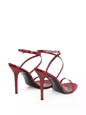 Philipp Plein Patent Leather High Heel Sandals