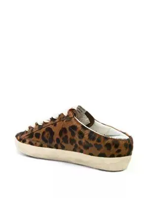 GOLDEN GOOSE Super-star Leopard Print Distressed Sneakers