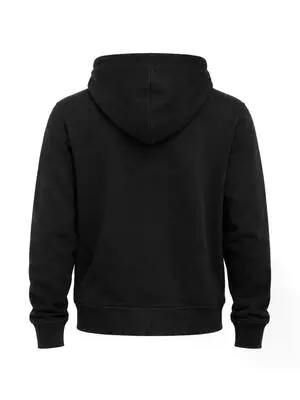 DIESEL® Cotton Zip-up Hoodie With Logo Print