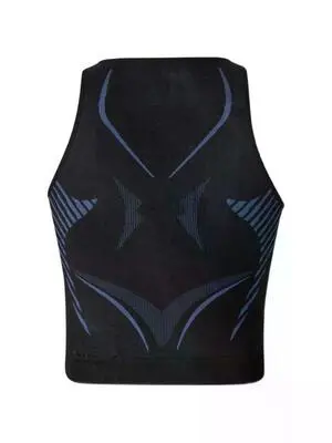 Off-White Cropped Logo Print Top