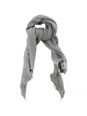 Rick Owens Frayed Oversized Scarf - Grey