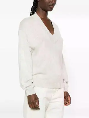 Brunello Cucinelli V-neck Sequin Embellished Sweater