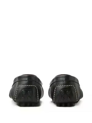 Versace Robin Leather Driving Shoes