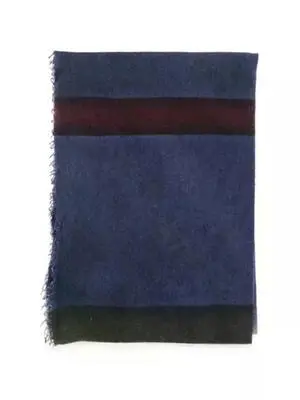 Faliero Sarti Eros Fringed Scarf Blue
