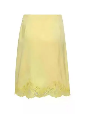 Stella McCartney Lace Trim Midi Skirt - Yellow