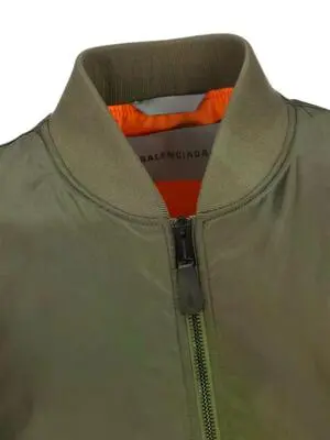 Balenciaga Off-shoulder Oversized Bomber Jacket