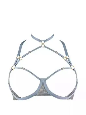 BORDELLE Pearl Strappy-design Bras - Blue