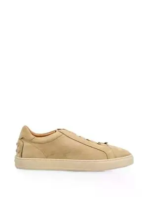 TOD'S Gommino Detail Lace-up Suede Sneakers - Neutrals