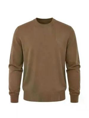 DIESEL® Embossed-logo Cotton Sweater