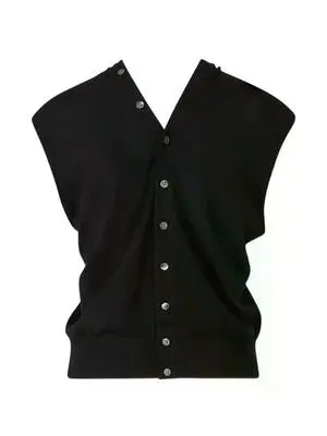 Alexander Wang Wool Knitted Sleeveless V-neck Top