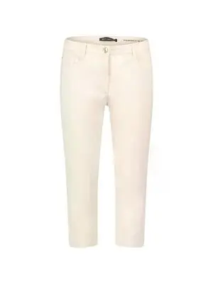BETTY BARCLAY Off-white Cropped Leg Trousers