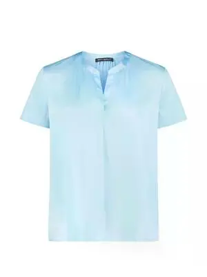BETTY BARCLAY Pleated Satin-finish Blouse