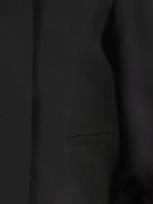 Valentino Garavani Feather Trim Jacket