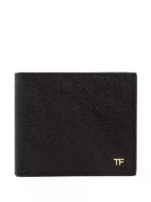 TOM FORD Logo-plaque Leather Wallet - Black