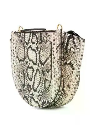 WANDLER Python Print Tote Bag