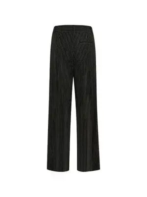 GESTUZ Tailored Pinstripe Wide-leg Trousers