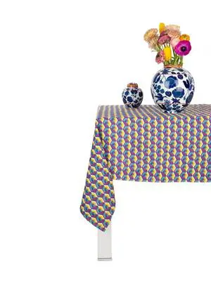 La DoubleJ Geometric-pattern Small Tablecloth