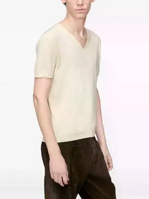 MAISON MARGIELA V-neck Knit Top