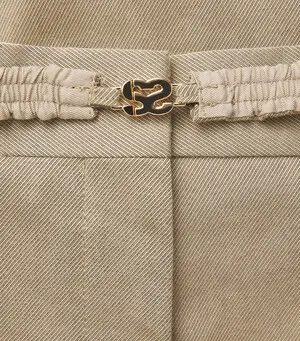 Sandro Cotton-blend Wide Pleated Trousers