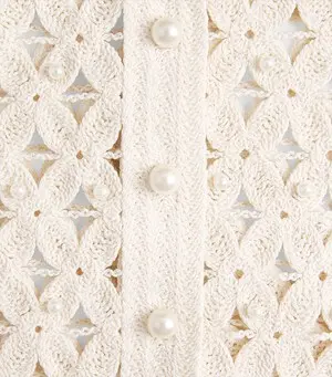 Sandro Crochet Embellished Top