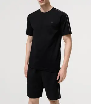 Burberry Cotton Check-piping Slim T-shirt