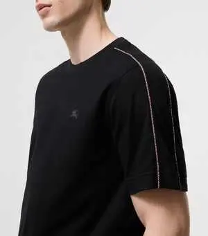 Burberry Cotton Check-piping Slim T-shirt