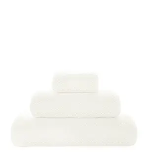 GRACCIOZA Cotton Pearls Bath Sheet - White