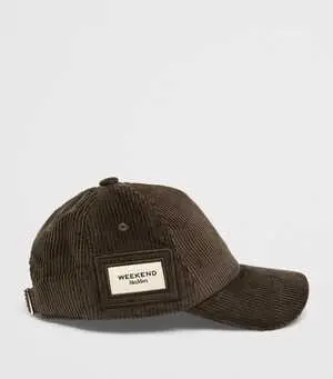 Max Mara Cotton Corduroy Baseball Cap