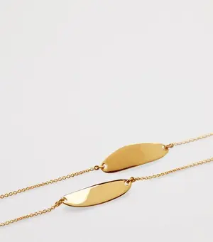 Monica Vinader Vermeil Bar Chain Bracelet