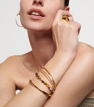 Monica Vinader Vermeil Multi Gemstone Rio Beaded Bracelet