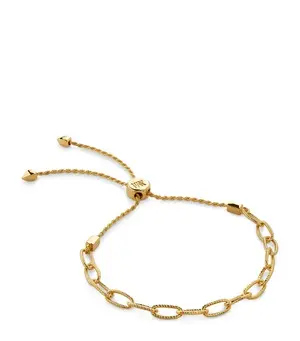 Monica Vinader Vermeil Corda Link Friendship Chain Bracelet - Gold