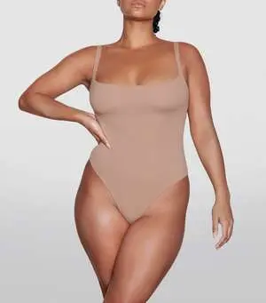SKIMS Fits Everybody Square-neck Bodysuit