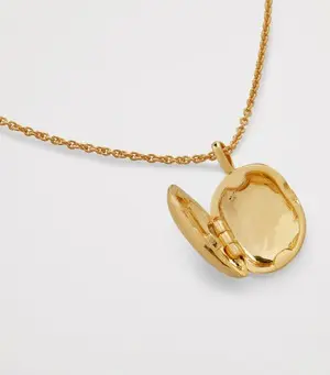 Monica Vinader Vermeil Havana Locket Chain Necklace